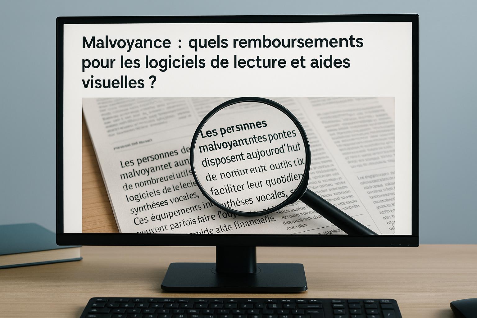 Remboursement des logiciels de lecture et aides pour malvoyants - SMATIS